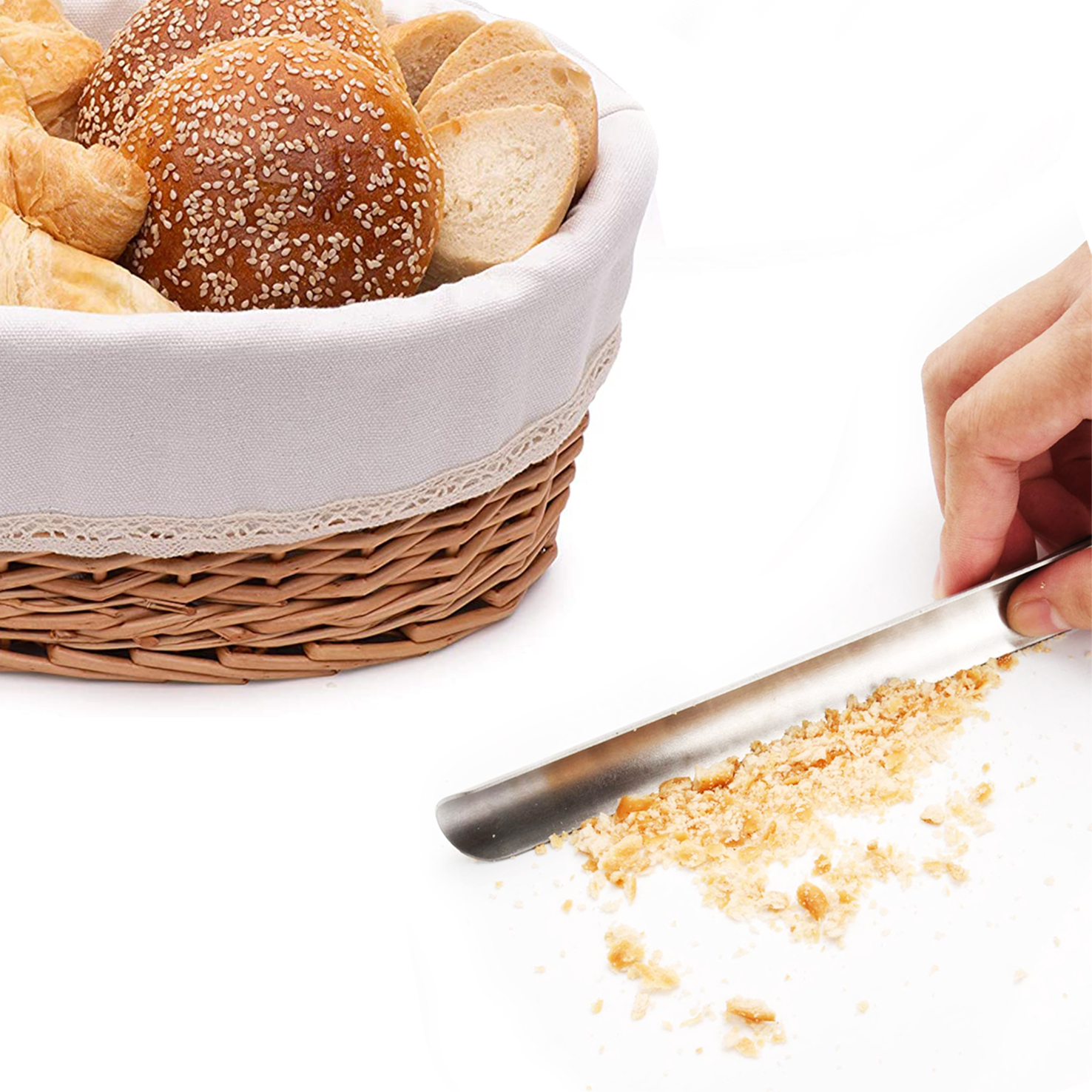 EP21BK019: Stainless Steel Crumb Collector, Set of 4 - E-Pin Industry ...